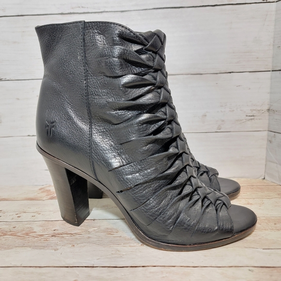 Frye | Shoes | Frye Womens Sofia Braided Peep Gladiator Boot | Poshmark